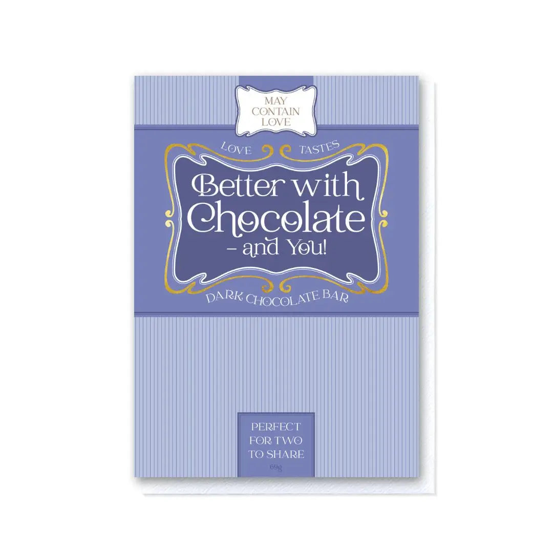 Dark Chocolate Hello Sweetie Card – Freda & Bert