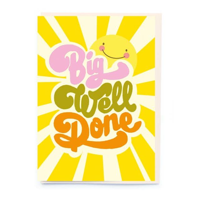 Big Well Done Congratulations Card – Freda & Bert