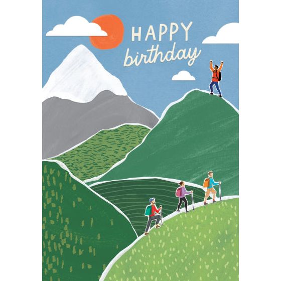 Mountain Hikers Card – Freda & Bert - Gift Shop Cambridge
