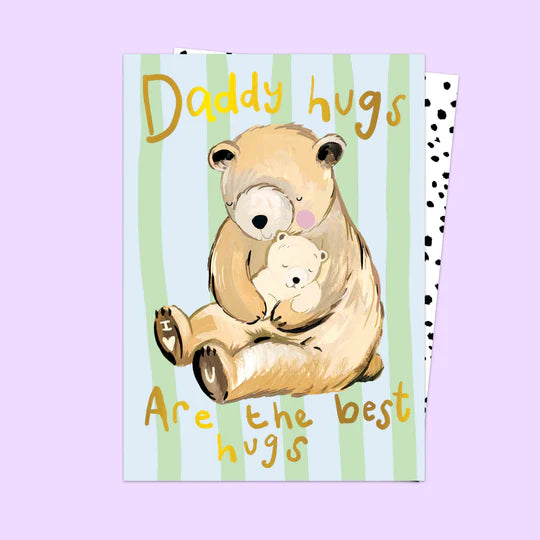 Daddy Bear Hugs Card – Freda & Bert
