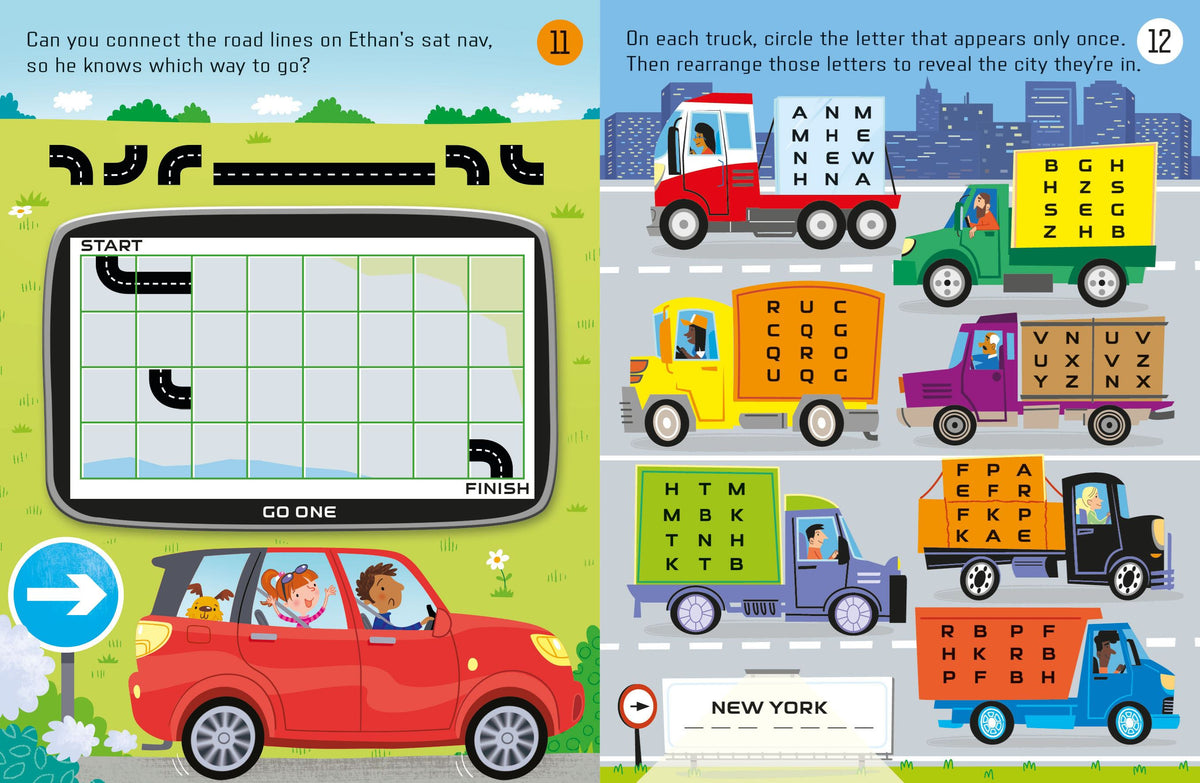 Usborne Mini: Things To Do On A Car Journey – Freda & Bert