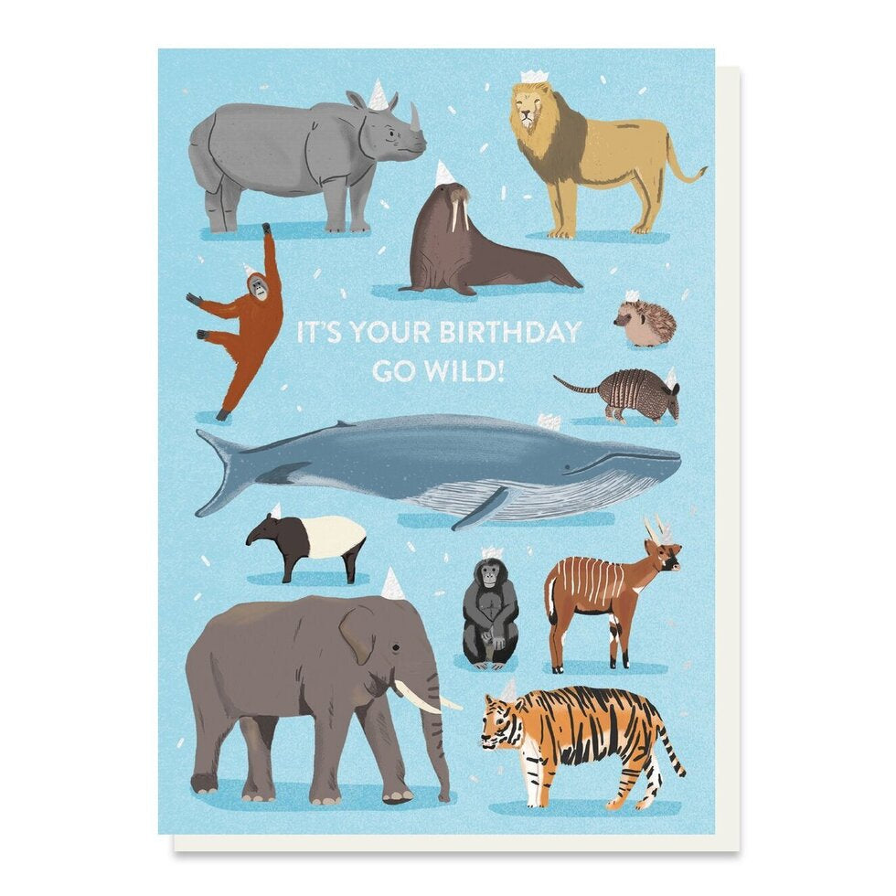 Go Wild Birthday Card – Freda & Bert