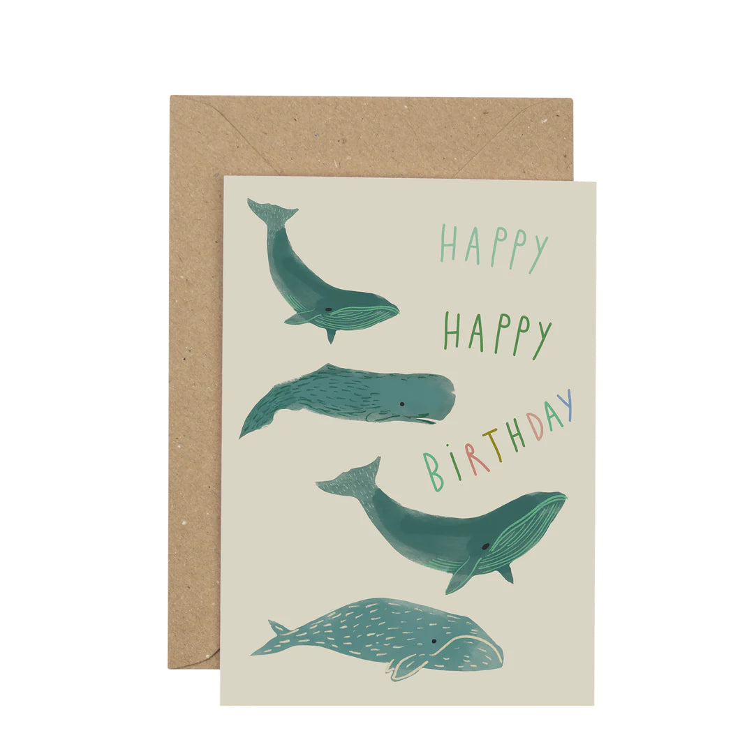Happy Birthday Whale Card – Freda & Bert