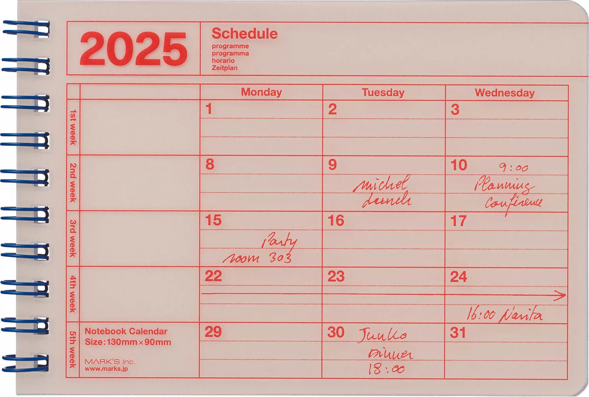 2026 Extra Small Calendar Notebook: Ivory – Freda & Bert