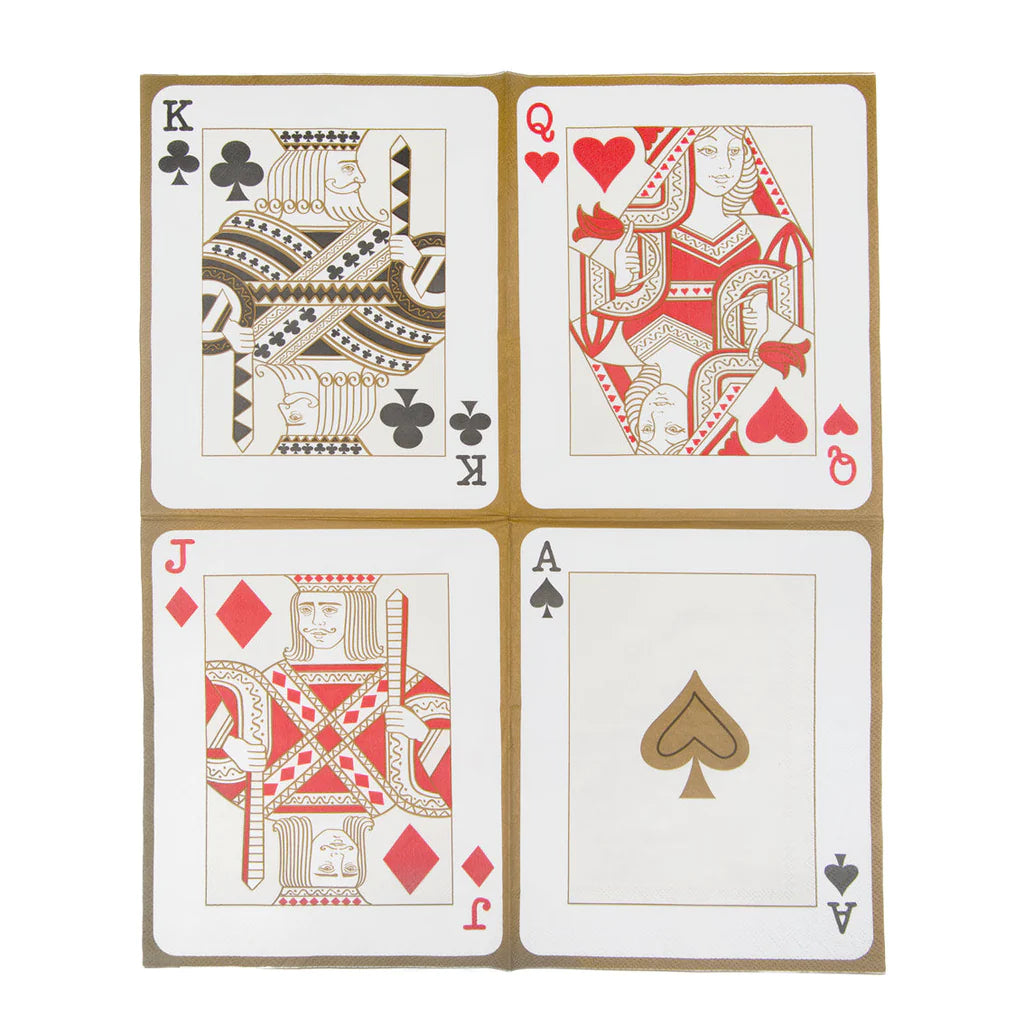 Deck of Playing Card Large Napkins – Freda & Bert - Gift Shop Cambridge