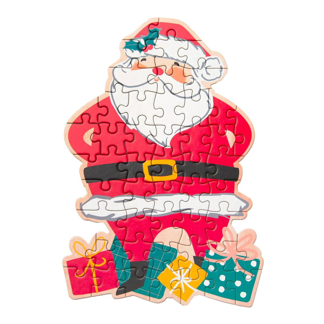 50 Pcs Santa Shaped Puzzle – Freda & Bert - Gift Shop Cambridge