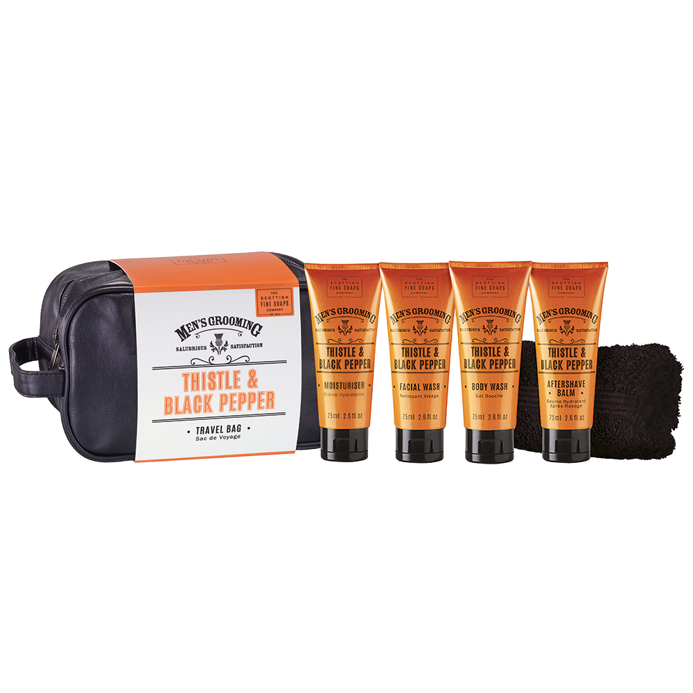 Thistle And Black Pepper Travel Bag Gift Set – Freda & Bert