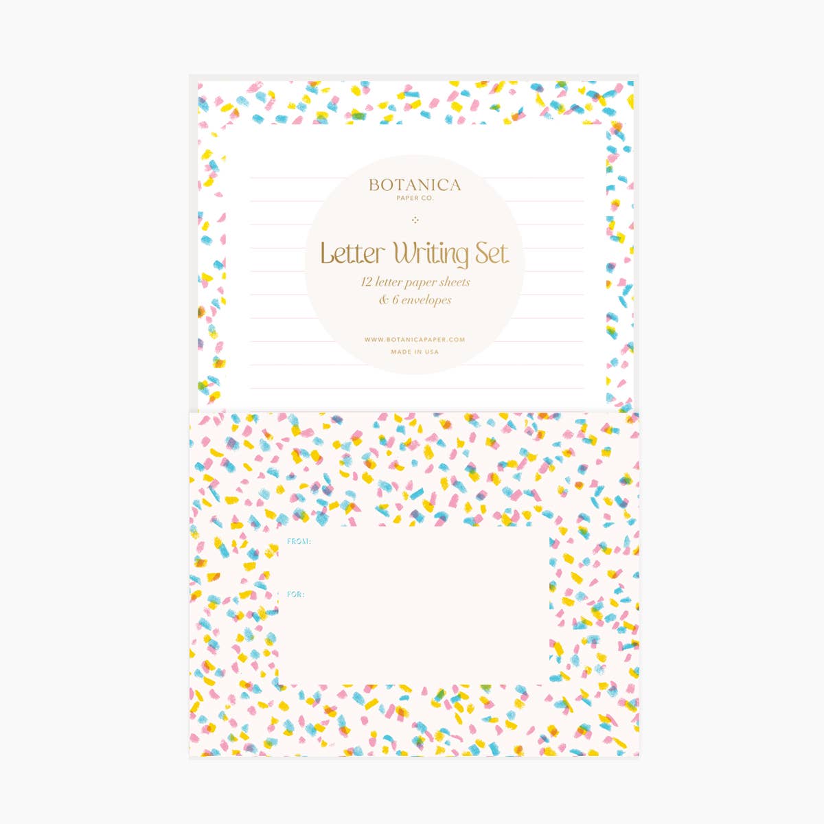 Confetti Letter Writing Set – Freda & Bert