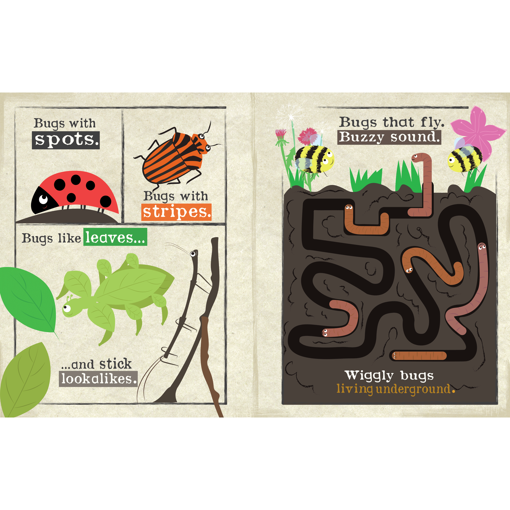 Nursery Times Crinkly Newspaper - Bugs – Freda & Bert - Gift Shop Cambridge