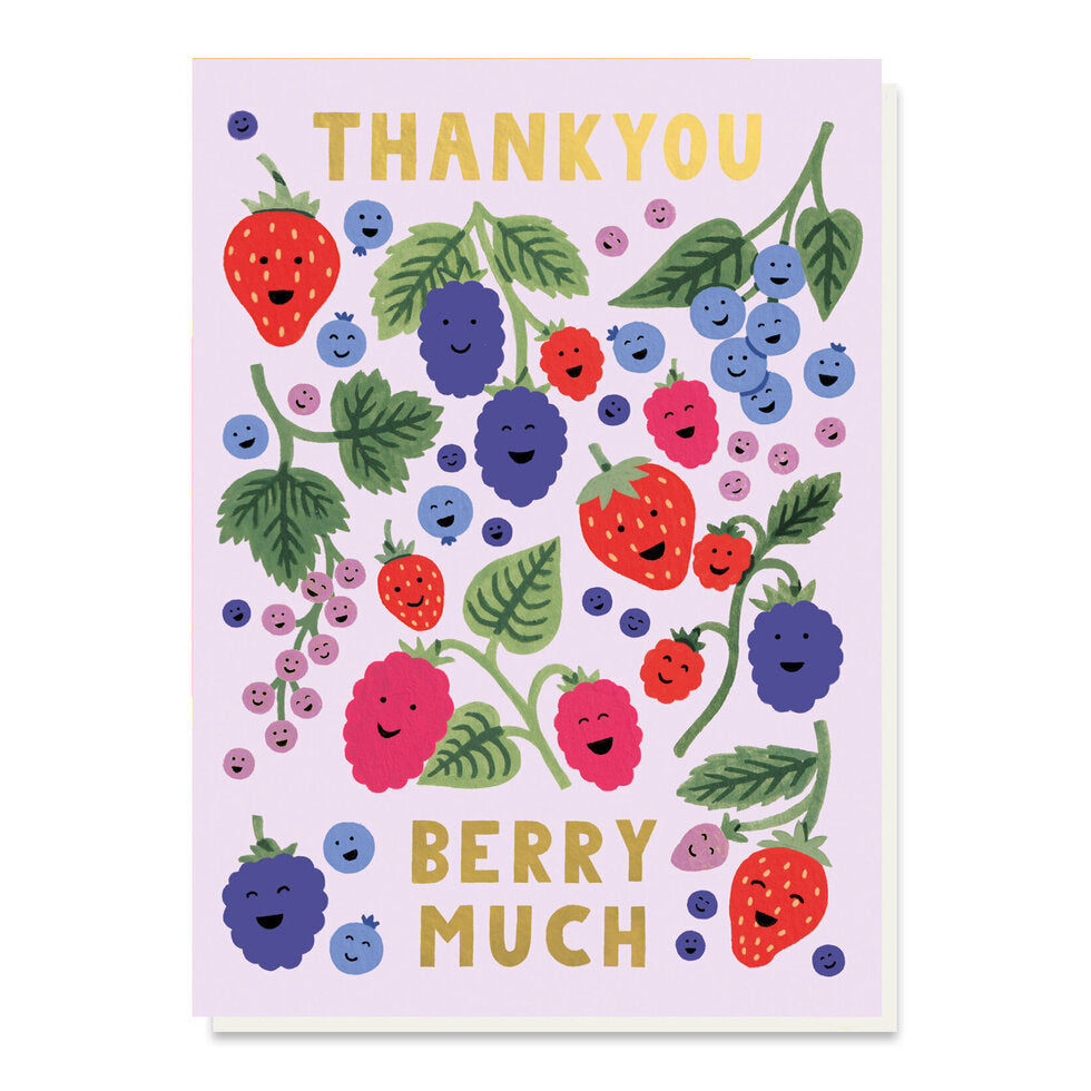 Thank You Berry Much Card – Freda & Bert - Gift Shop Cambridge