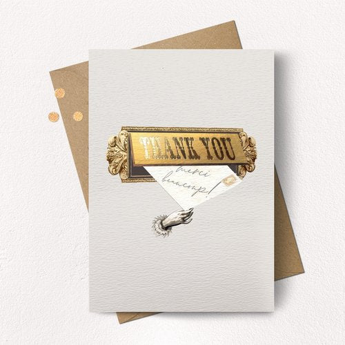 Thank You Letterbox Card – Freda & Bert