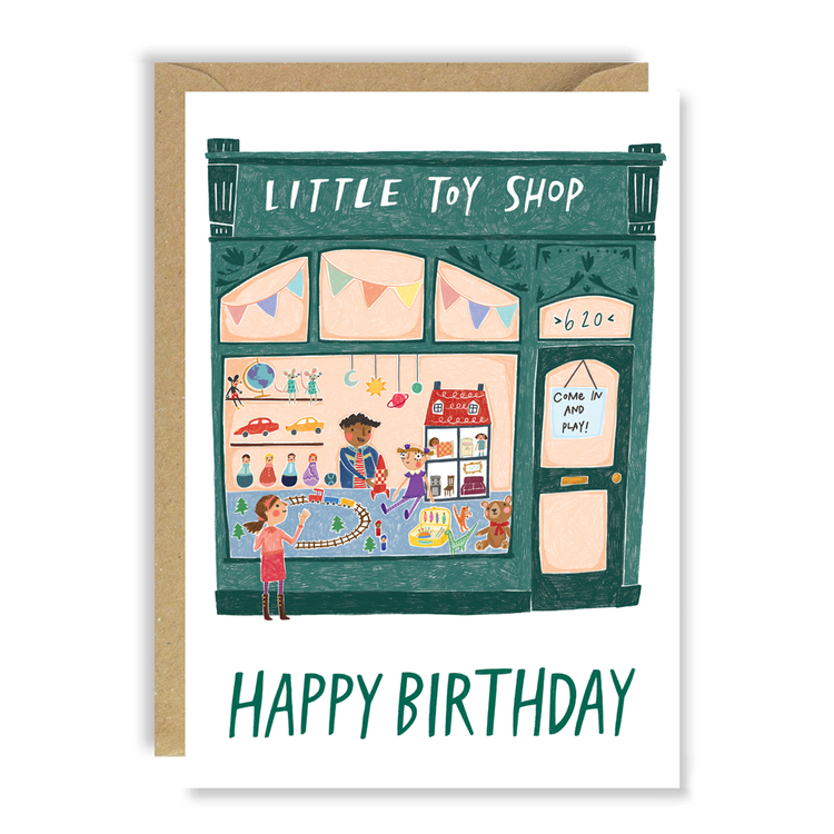Happy Birthday Toy Shop Card – Freda & Bert - Gift Shop Cambridge