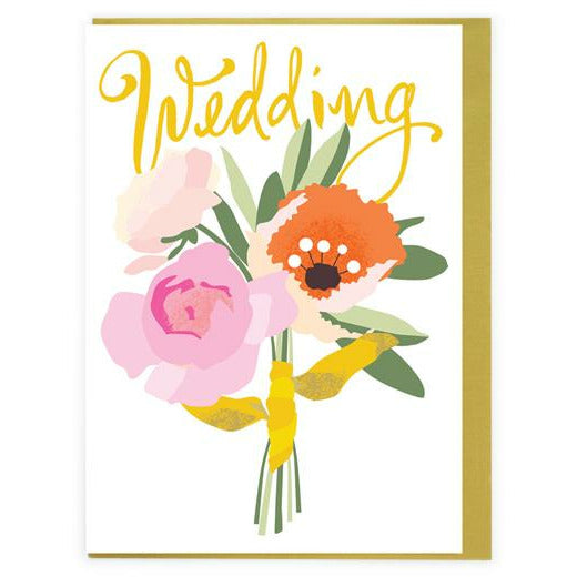 Wedding Bouquet Card – Freda & Bert